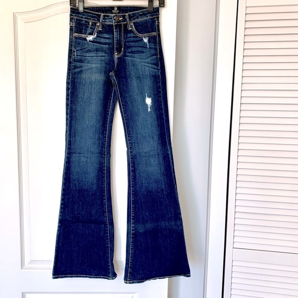 Just Black | Jeans | Distressed Boot Cut Jeans | Poshmark